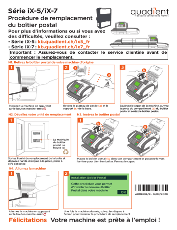 quadient iX-5 serie, iX-7 serie Kurzanleitung | Manualzz