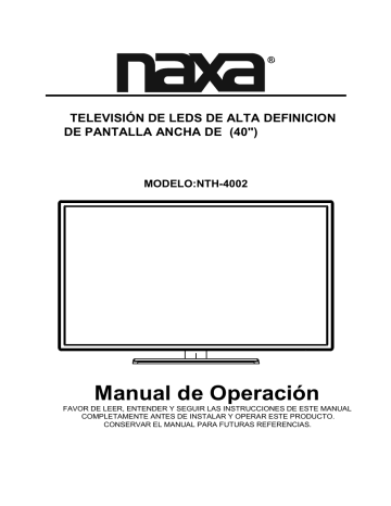 Naxa NTH-4002 Instrucciones de operación | Manualzz