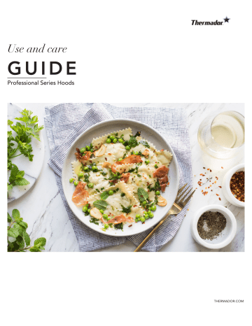 Thermador HPCN48WS Pyramid Chimney Wall Hood Use and Care Manual | Manualzz
