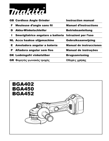 Makita BGA452 Instruction Manual | Manualzz
