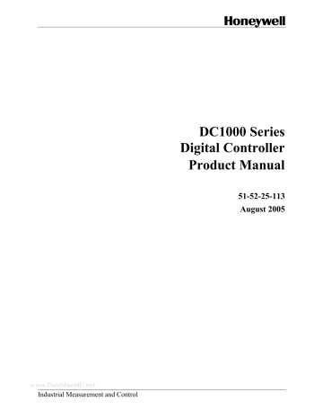 Honeywell DC1010, DC1020, DC1040 Product Manual | Manualzz