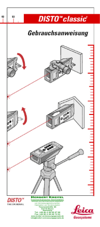 Leica DISTO classic Gebrauchsanweisung | Manualzz