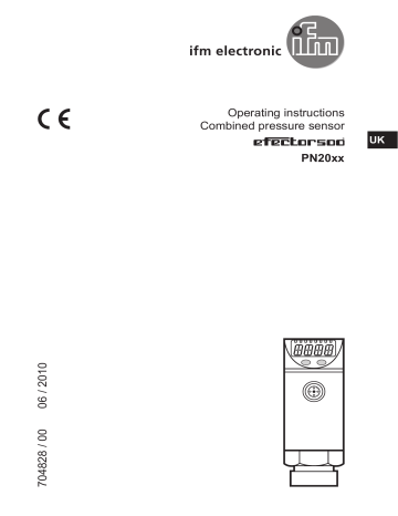 IFM PN2020 Pressure sensor Operating Instructions | Manualzz