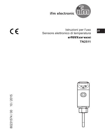 IFM TN2511 Temperature sensor Istruzioni per l'uso | Manualzz