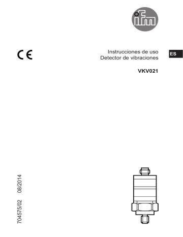 IFM VKV021 Vibration monitor Instrucciones de operación | Manualzz