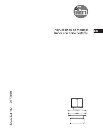 IFM E40259 Progressive ring fitting Guía de instalación | Manualzz