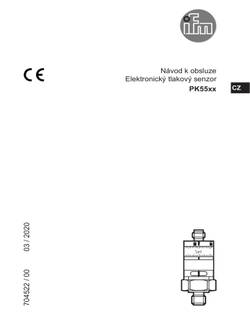 IFM PK5523 Pressure switch Návod na používanie | Manualzz