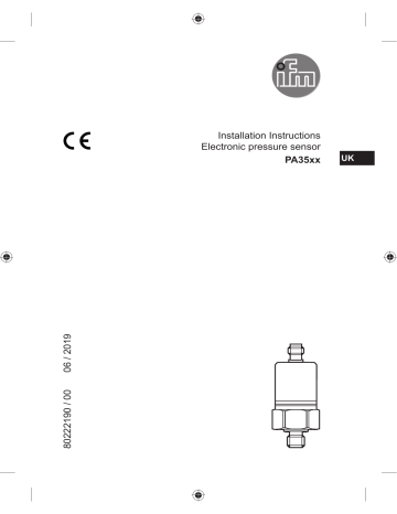 IFM PX3524 Pressure transmitter Operating Instructions | Manualzz