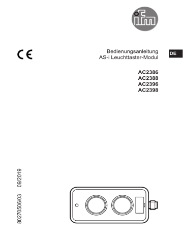 IFM AC2386 AS-Interface illuminated pushbutton module ...