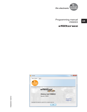 IFM VNB001 Vibration sensor Owner's Manual | Manualzz