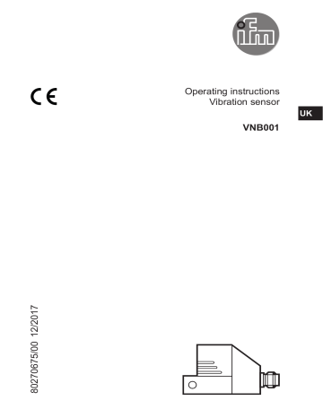 IFM VNB001 Vibration sensor Operating Instructions | Manualzz