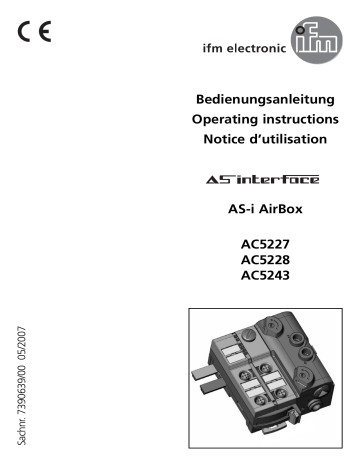 IFM AC5243 AS-Interface Airbox Operating Instructions | Manualzz