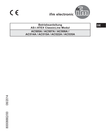 IFM AC508A AS-Interface ClassicLine module Bedienungsanleitung | Manualzz