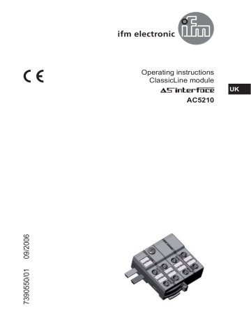 IFM AC5210 AS-Interface ClassicLine module Installation Instructions ...