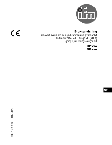 IFM DI103A Compact evaluation unit for speed monitoring ...