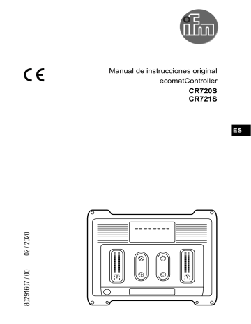 IFM CR721S ecomatController Instrucciones de operación | Manualzz