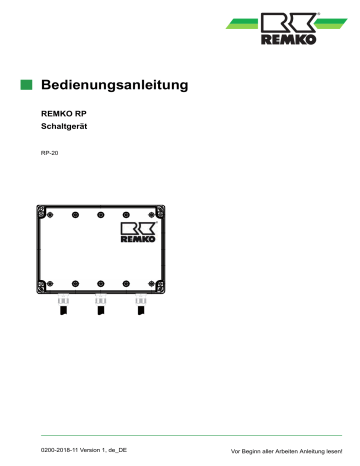 Remko RelaisplatineRP-20-GPS-ATR-10 Benutzerhandbuch | Manualzz