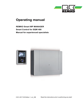 Remko Smart-Control-SQW400 User Manual | Manualzz