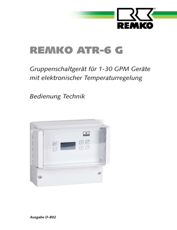 Remko ATR-6G Benutzerhandbuch | Manualzz
