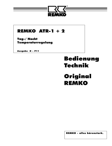 Remko ATR-2 Benutzerhandbuch | Manualzz