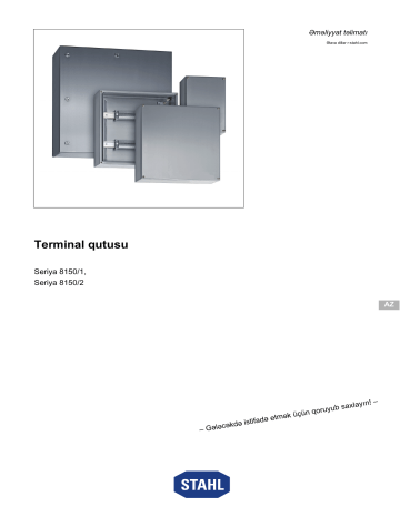 Stahl 8150/1 8150/2 Manual | Manualzz