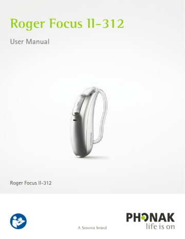 Phonak Roger Focus II-312 battery User Guide | Manualzz