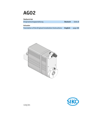 Siko AG02 Fieldbus Actuator Installation Instructions | Manualzz