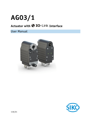 Siko AG03/1 Actuator User Manual | Manualzz