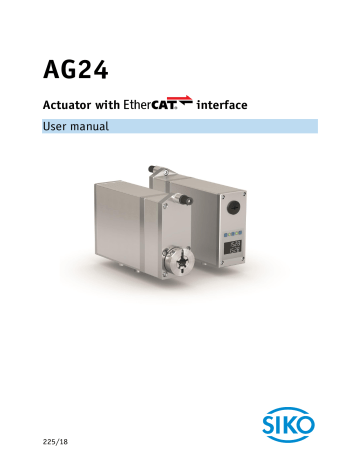 Siko AG24 Fieldbus/IE Actuator User Manual | Manualzz
