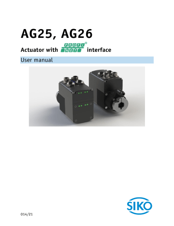 Siko AG26 Fieldbus/IE Actuator User Manual | Manualzz