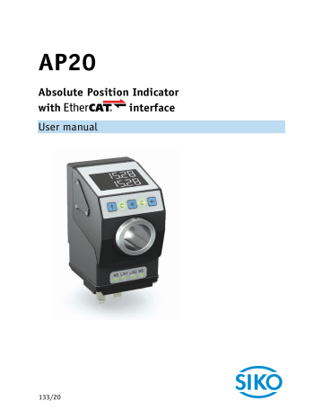 Siko AP20 Electronic position indicator User Manual | Manualzz