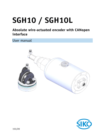Siko SGH10 Wire-actuated encoder User Manual | Manualzz