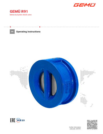 Gemu R91 Metal dual plate check valve Operating Instructions | Manualzz