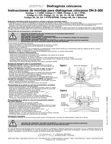 Gemu Code 14 EPDM diaphragm Manual de usuario | Manualzz