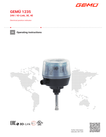 Gemu 1235 Electrical position indicator Operating Instructions | Manualzz