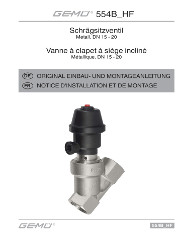 Gemu 554 Pneumatically operated angle seat globe valve ...
