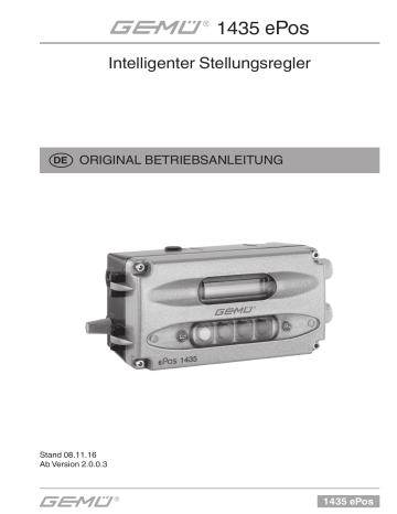 Gemu 1435 ePos Intelligent electro-pneumatic positioner ...