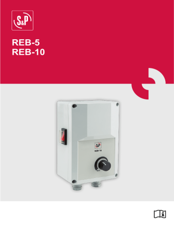 S&P REB-5-10 Single phase speed controller Manuel utilisateur | Manualzz
