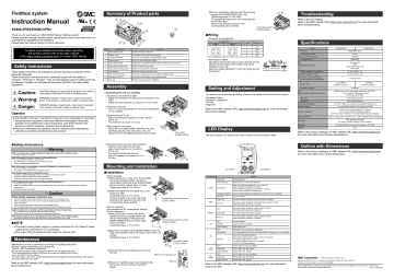 SMC EX600-SPN3/4 SI Unit PROFINET Quick Guide | Manualzz