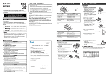SMC EX600-WPN/EX600-WSV Wireless System PROFINET Quick Guide | Manualzz