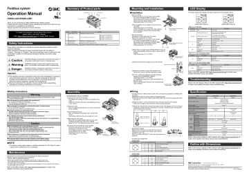 SMC EX600-LAB1 EX600-LBB1 IO-Link Master Unit Quick Guide | Manualzz