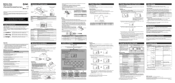 SMC PF3A703/706/712H-L Digital Flow Switch Quick Guide | Manualzz