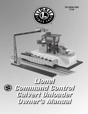 Lionel / COMMAND CONTROL CULVERT UNLOADER - 7/16 Owner's Manual | Manualzz