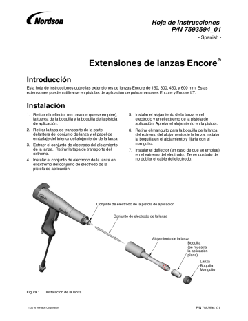 Nordson Encore Lance Extensions El manual del propietario | Manualzz