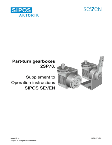 SIPOS SEVEN 2SP781 Operation Instructions Manual | Manualzz