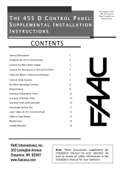 FAAC 455 D - User manual, Installation manual, instruction manual