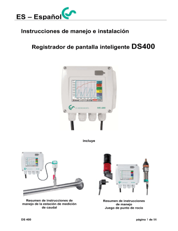 CS Instruments DS400 Instrucciones de operación | Manualzz