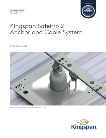 Kingspan SafePro 2 Installer's Manual | Manualzz
