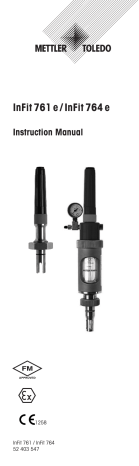 Mettler Toledo InFit 761 e Instruction Manual | Manualzz