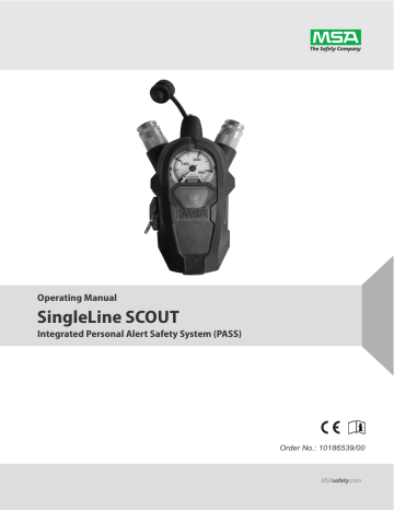 MSA SingleLine SCOUT Operating Manual | Manualzz